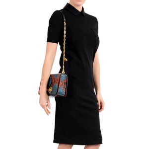 Versace | Bags | Versace Tribute Python Leather Shoulder Handbag | Poshmark